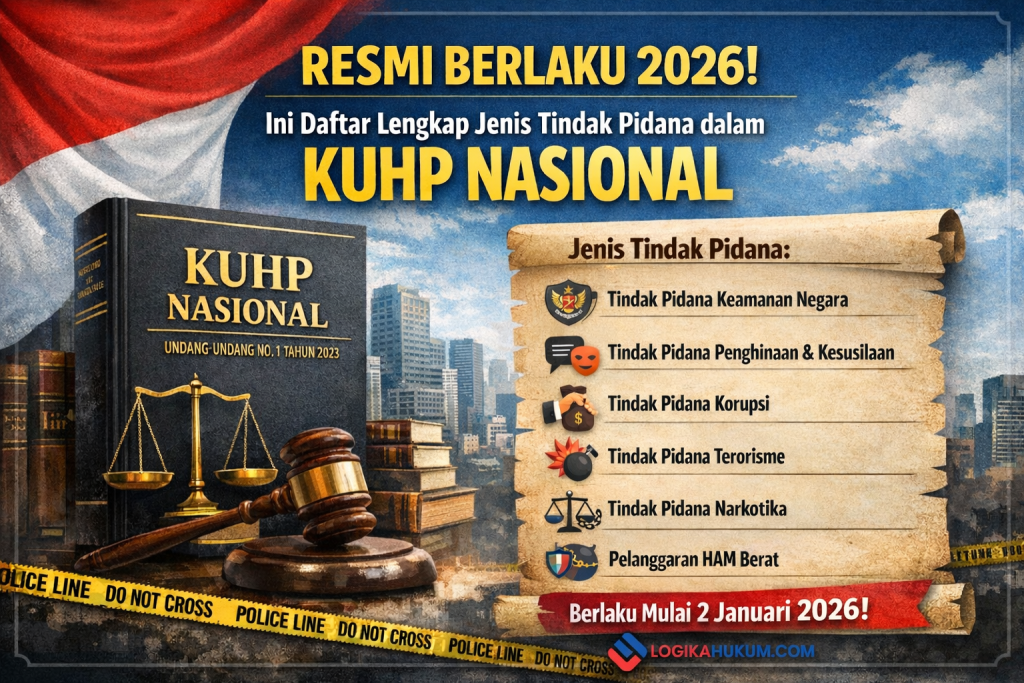 Resmi Berlaku 2026! Ini Daftar Lengkap Jenis Tindak Pidana dalam KUHP ...